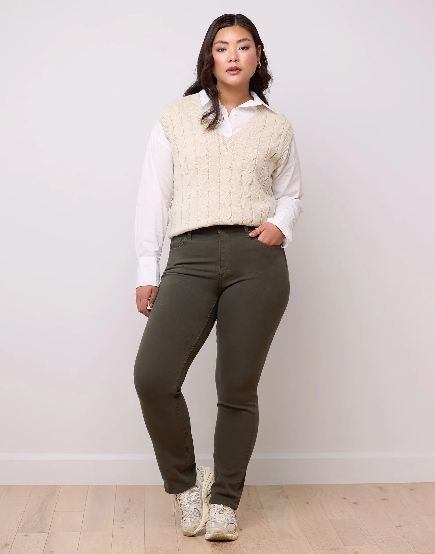 YOGA JEANS - EMILY SLIM - FOREST – Selfish swimwear